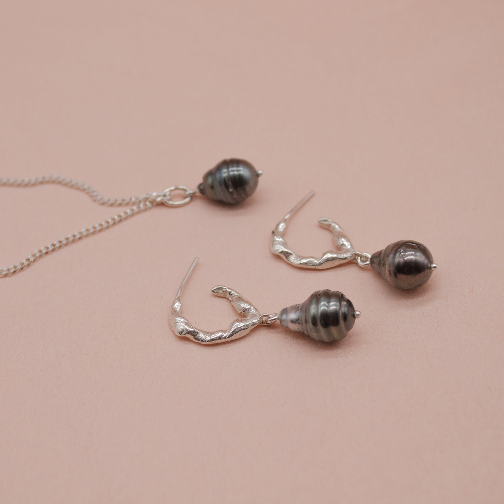 Jewelry Set // SANDEFJORD Earrings x NYTORP Necklace Silver – CONTESSA ...